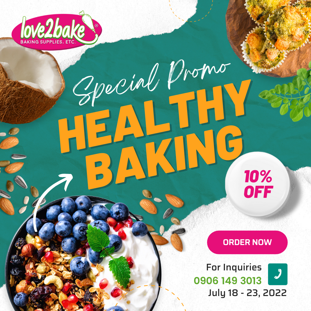 Special Promo: Healthy Baking – Love2Bake Philippines