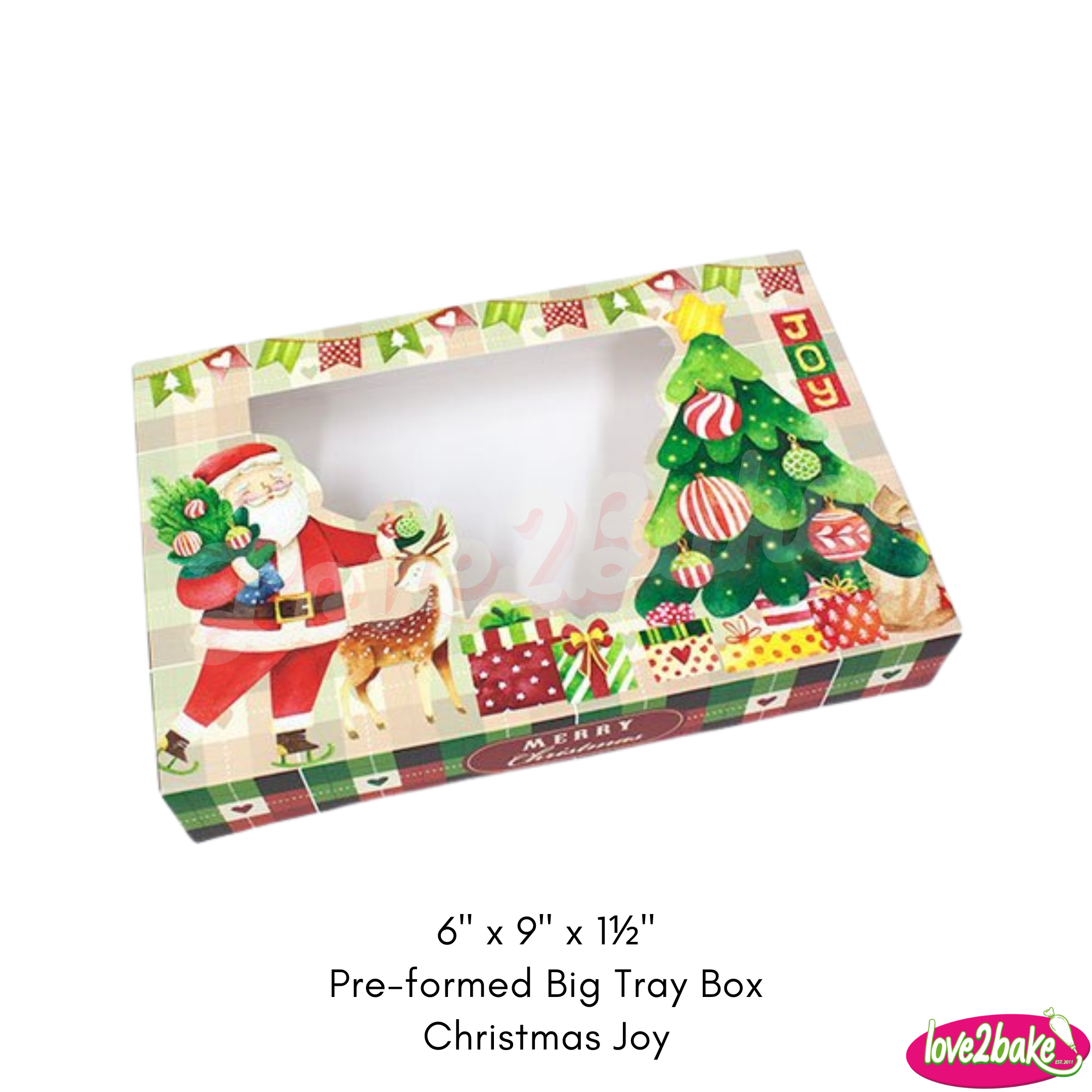 RM 6" x 9" x 1½" Pre-Formed Big Tray Box – Love2Bake Philippines