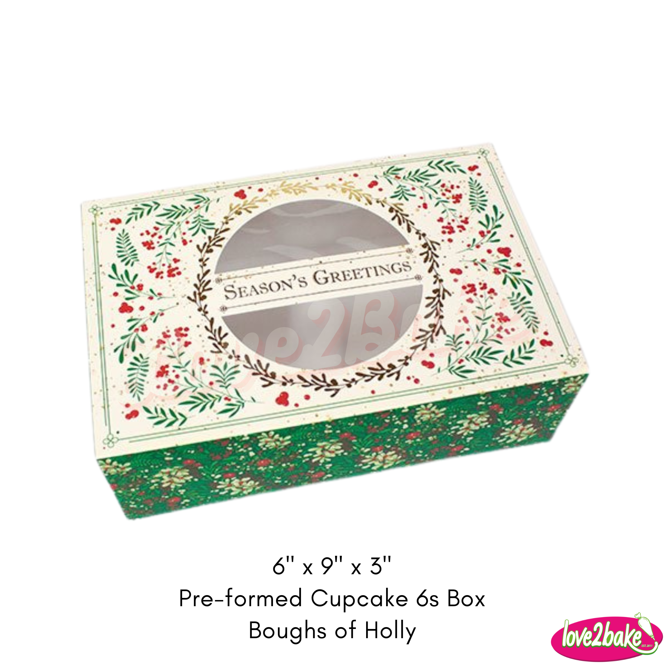 RM 6" x 9" x 3" Pre-Formed Cupcake 6s Box – Love2Bake Philippines