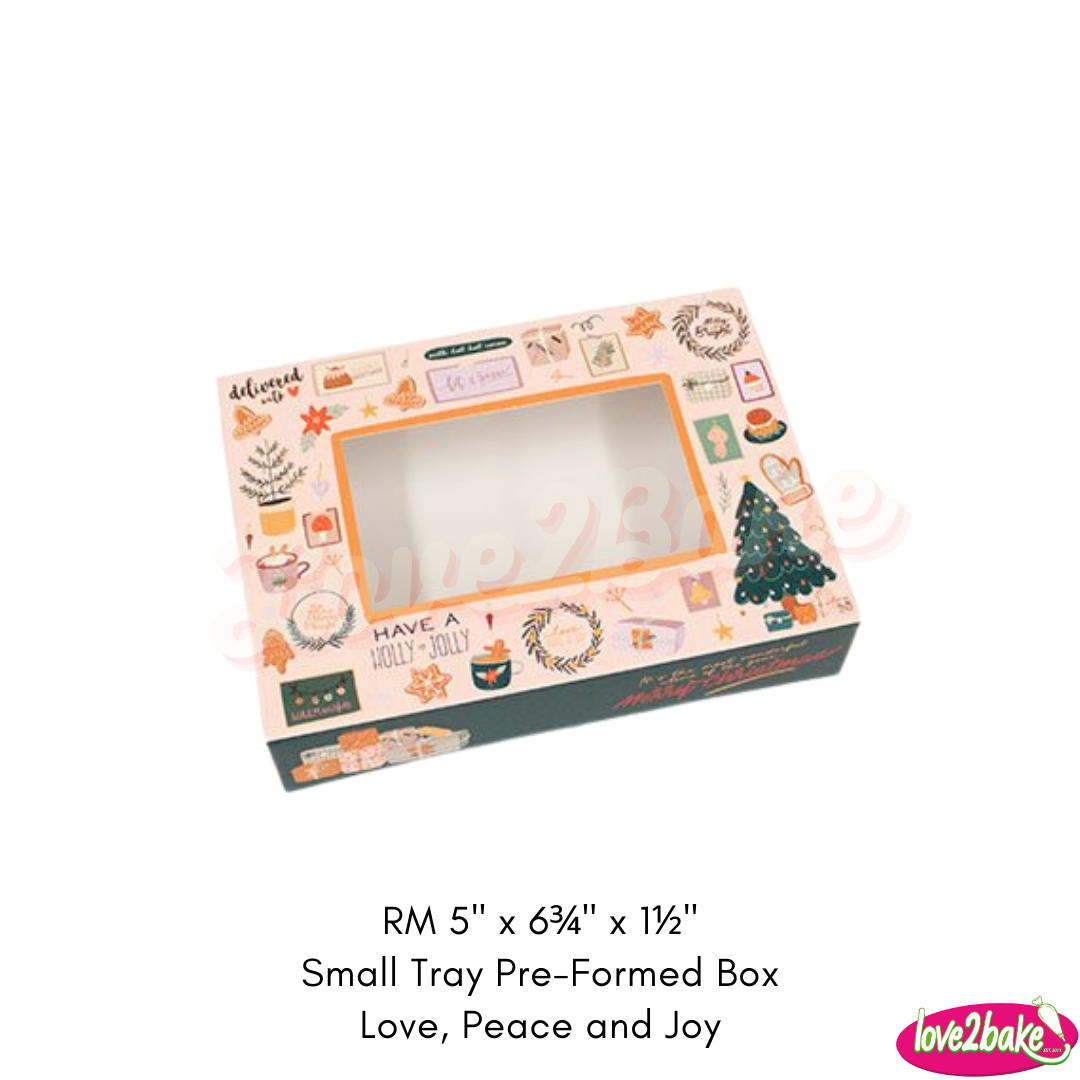 RM 5" x 6¾" x 1½" Pre-Formed Small Tray Box – Love2Bake Philippines