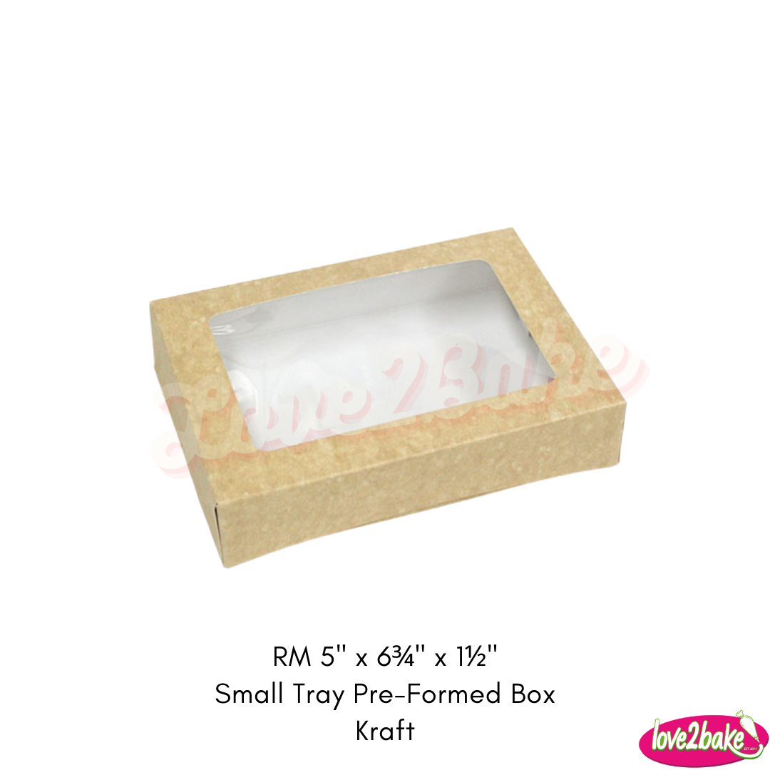 RM 5" x 6¾" x 1½" Pre-Formed Small Tray Box – Love2Bake Philippines