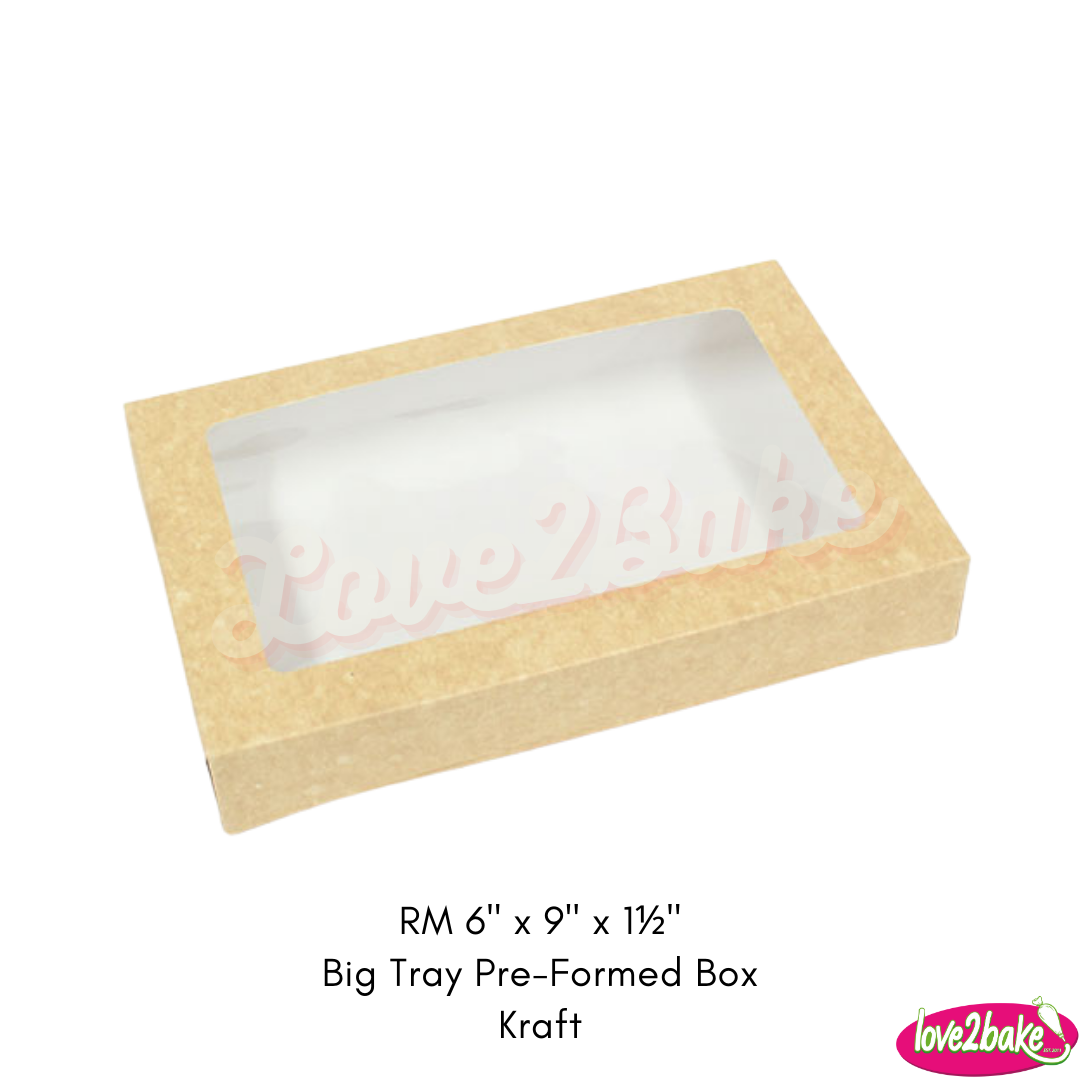 RM 6" x 9" x 1½" Pre-Formed Big Tray Box – Love2Bake Philippines