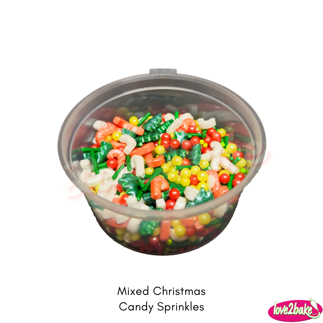 Mixed Christmas Candy Sprinkles – Love2Bake Philippines