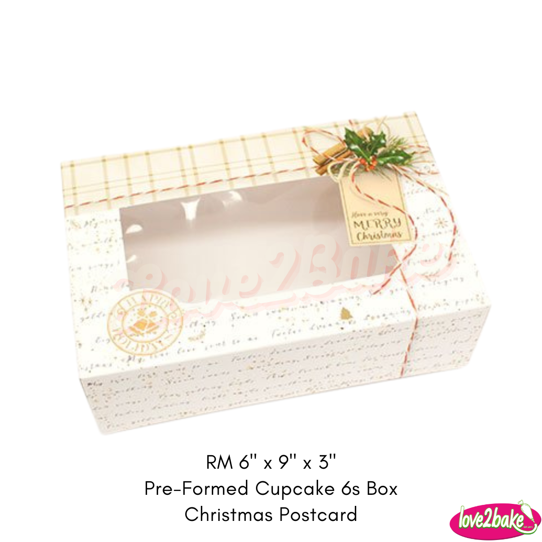 RM 6" x 9" x 3" Pre-Formed Cupcake 6s Box – Love2Bake Philippines