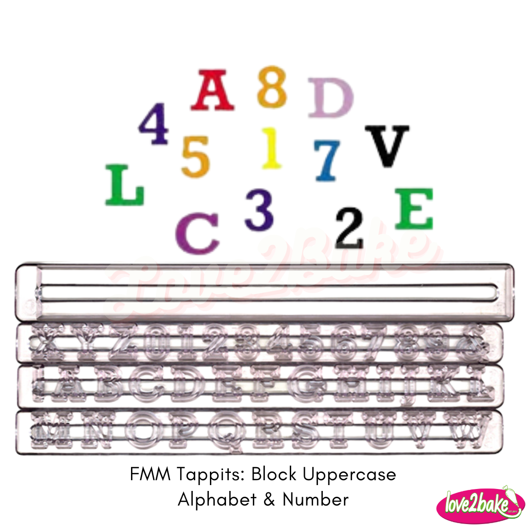 FMM Tappits: Block Alphabet & Number – Love2Bake Philippines