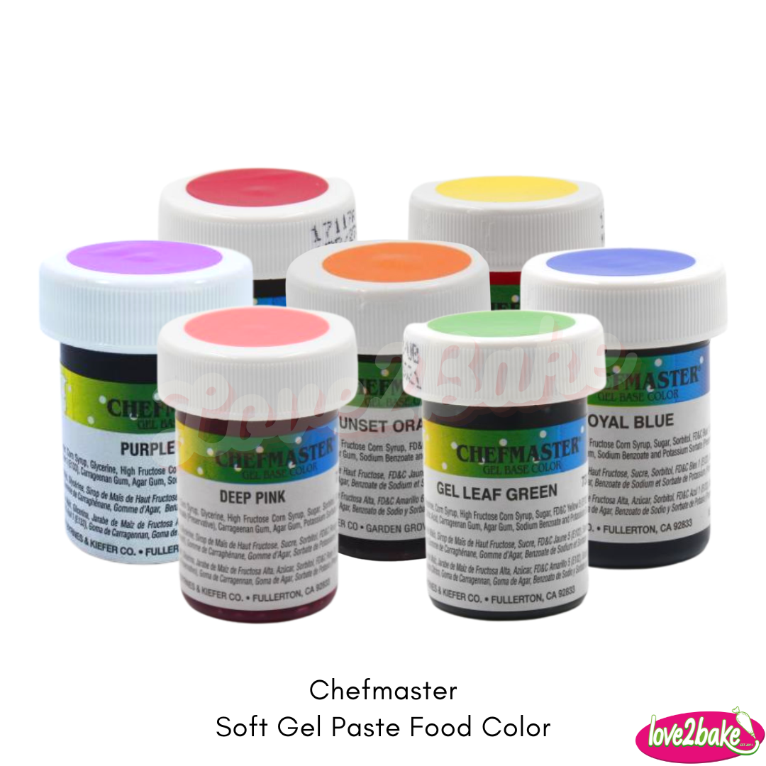 Chefmaster Soft Gel Paste Food Color – Love2Bake Philippines