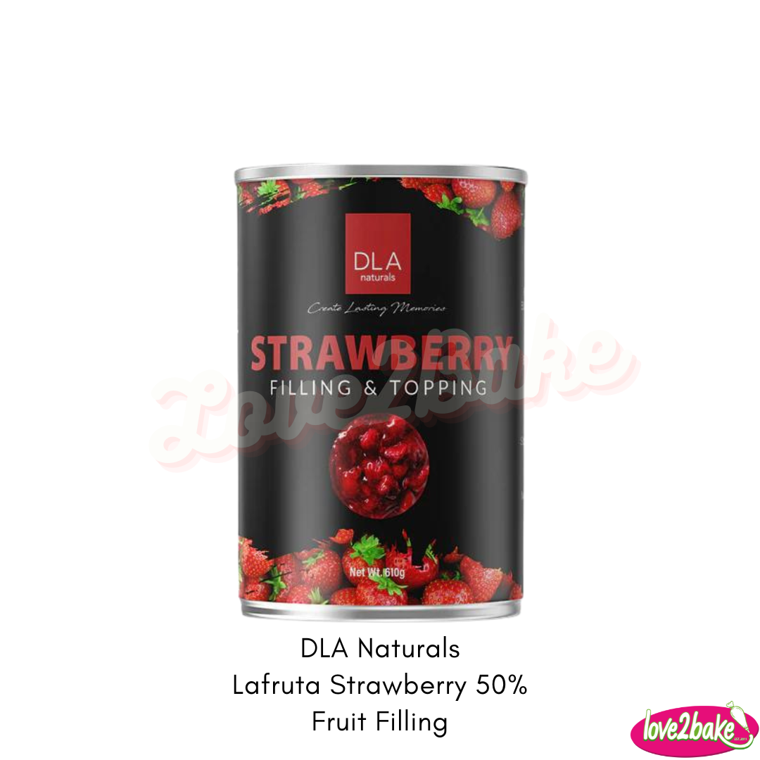DLA Naturals Lafruta Strawberry 50% Fruit Filling – Love2Bake Philippines
