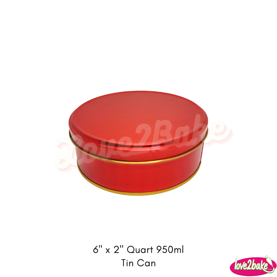 Food Grade Red Tin Can – Love2Bake Philippines