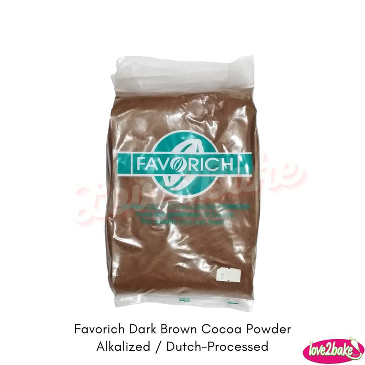 Favorich Dark Brown Cocoa Powder – Love2Bake Philippines