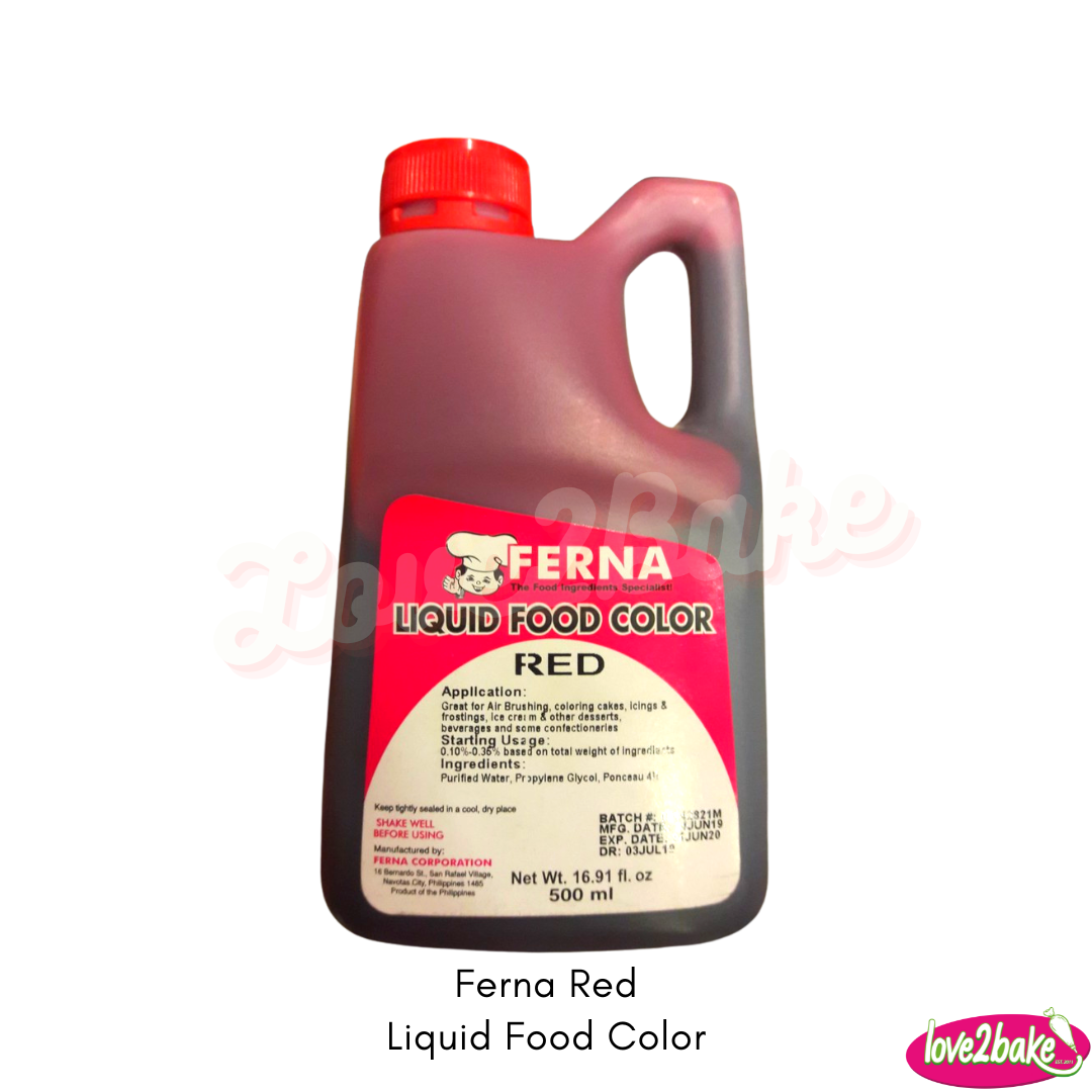 Ferna Liquid Food Color – Love2Bake Philippines