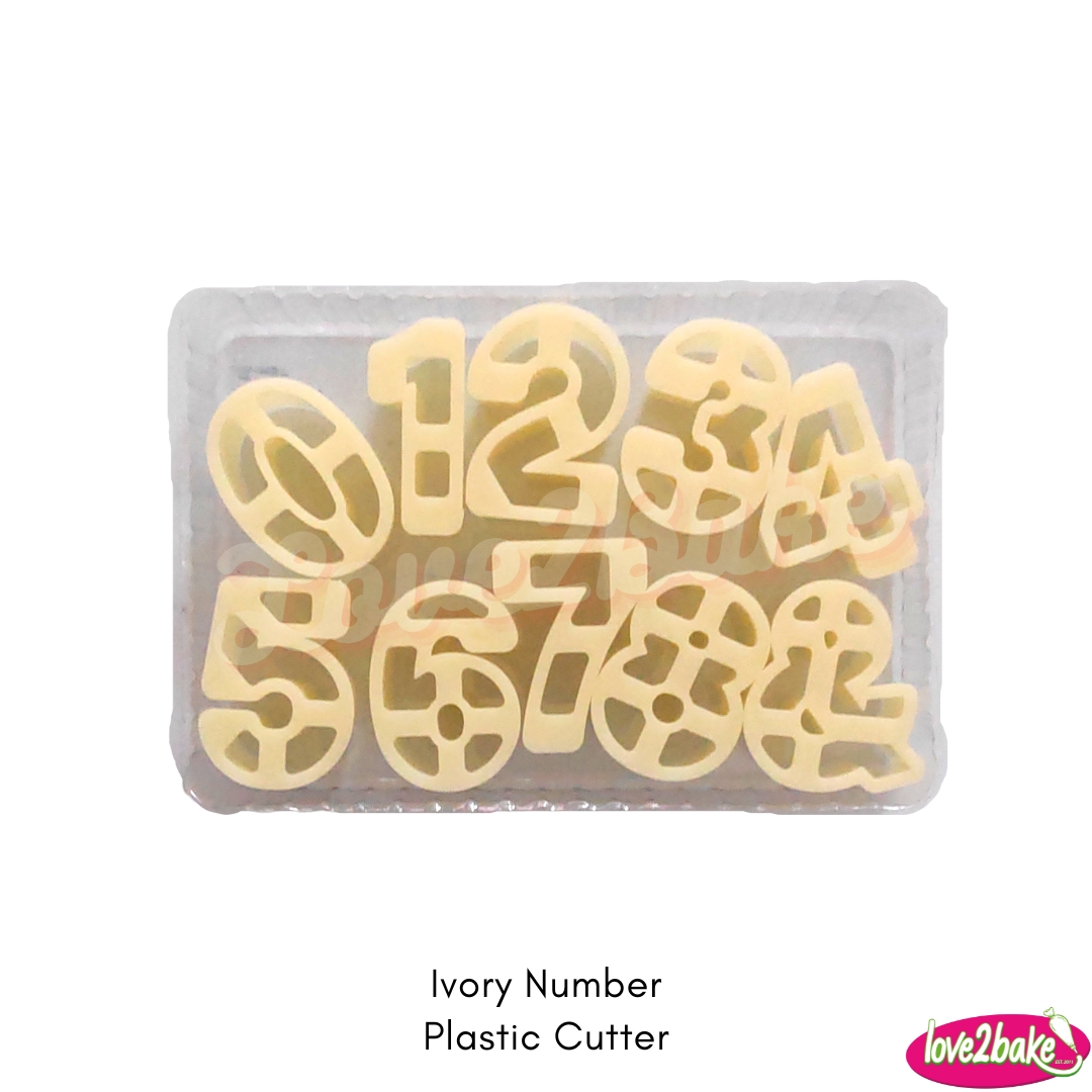 Ivory Number Plastic Cutter Set – Love2Bake Philippines