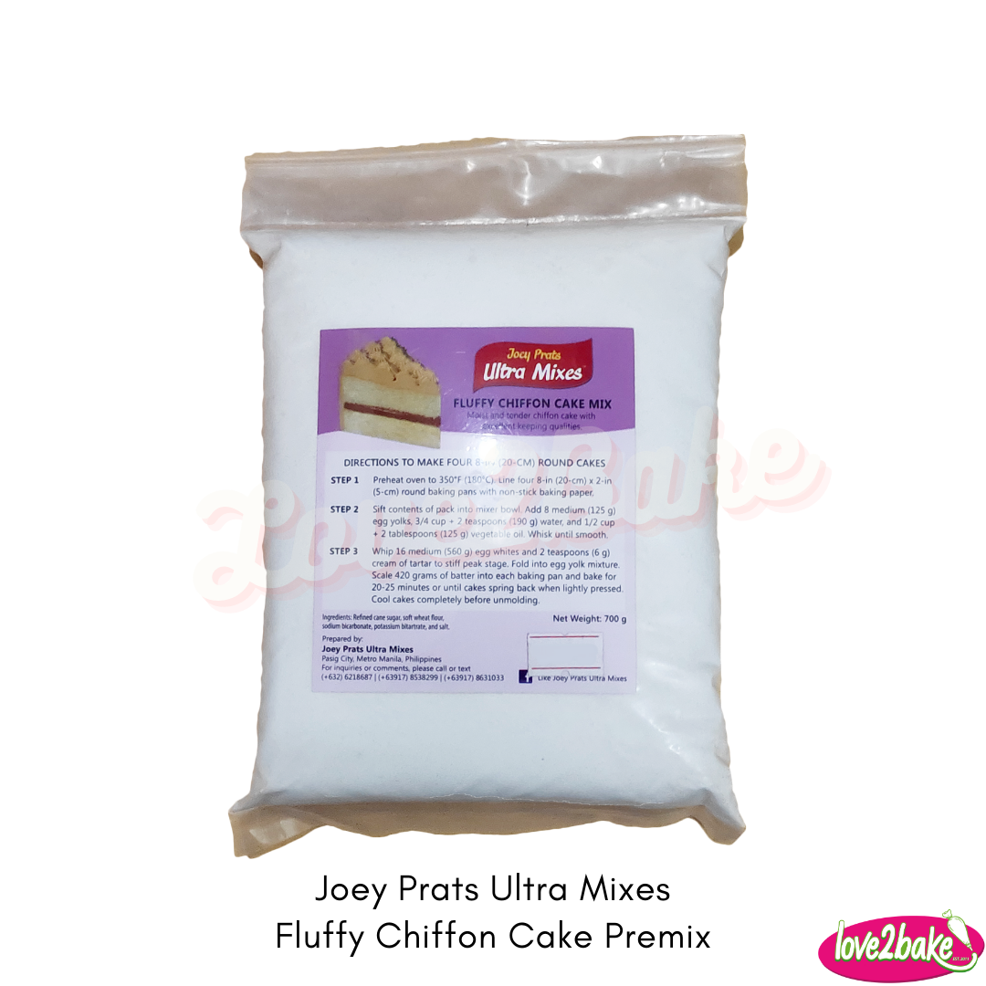 Joey Prats Ultra Mixes Fluffy Chiffon Cake Premix – Love2Bake Philippines