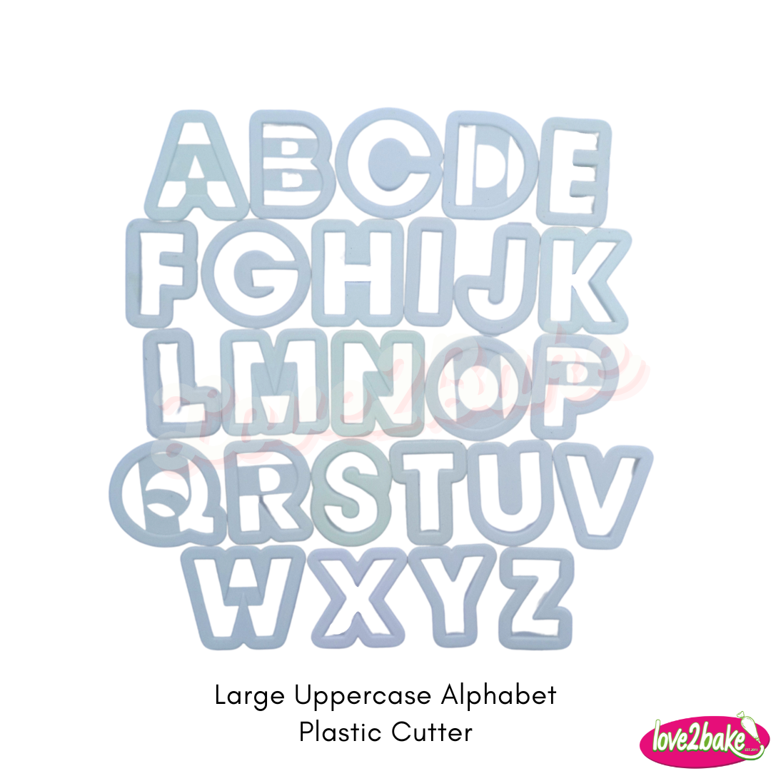 Large Uppercase Alphabet Plastic Cutter Set – Love2Bake Philippines