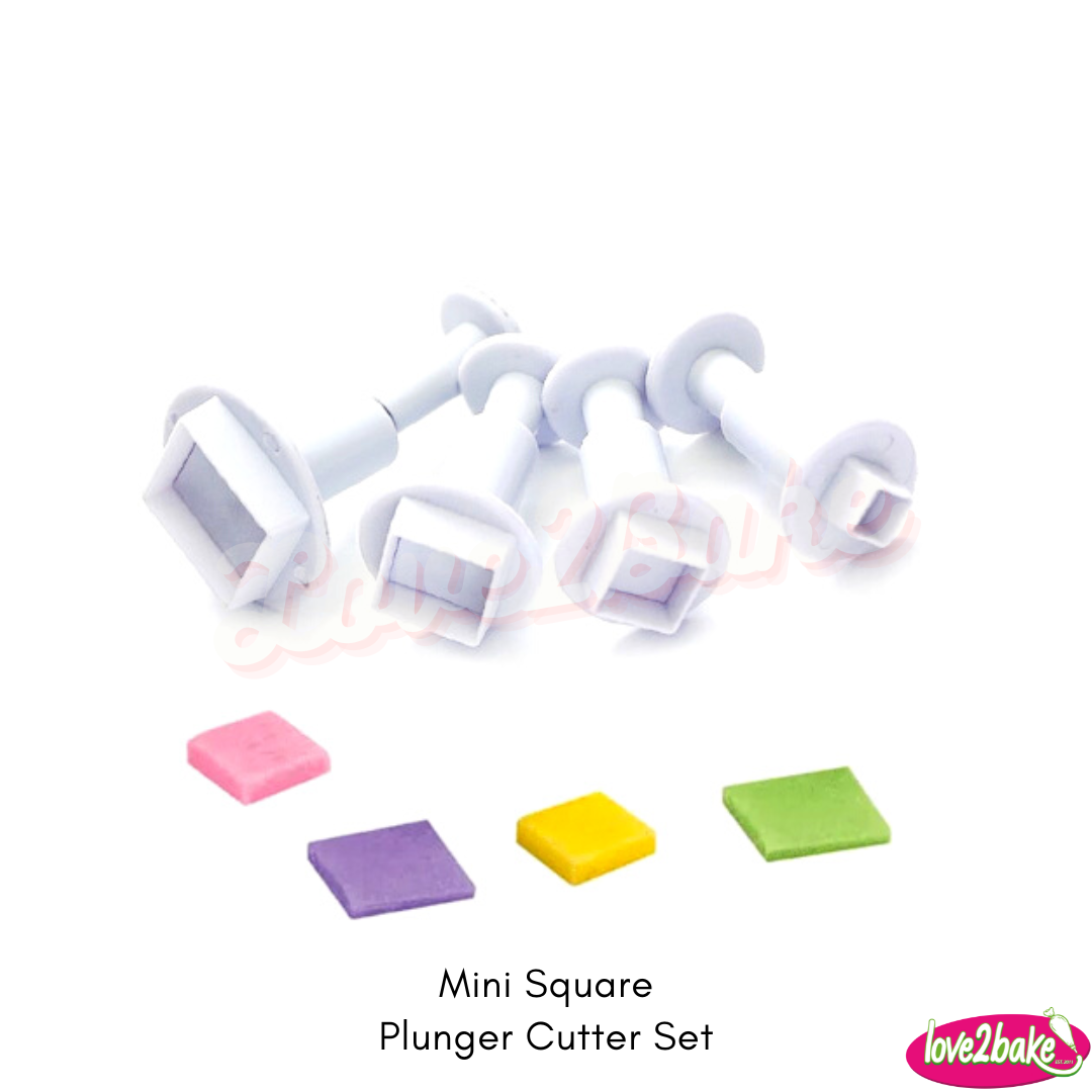 Mini Square Plunger Cutter Set – Love2Bake Philippines
