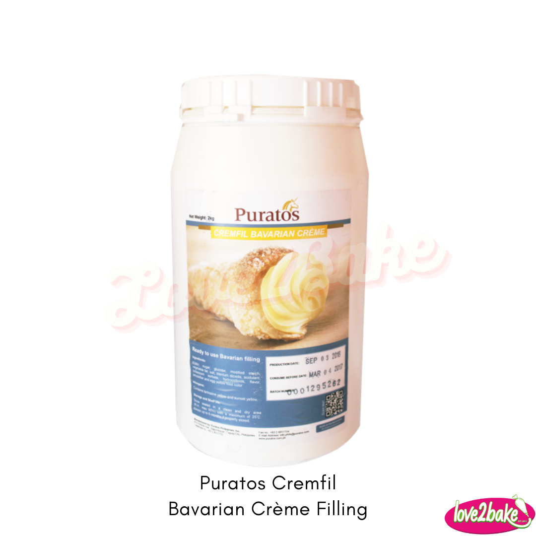 Puratos Cremfil Bavarian Cream Filling – Love2Bake Philippines