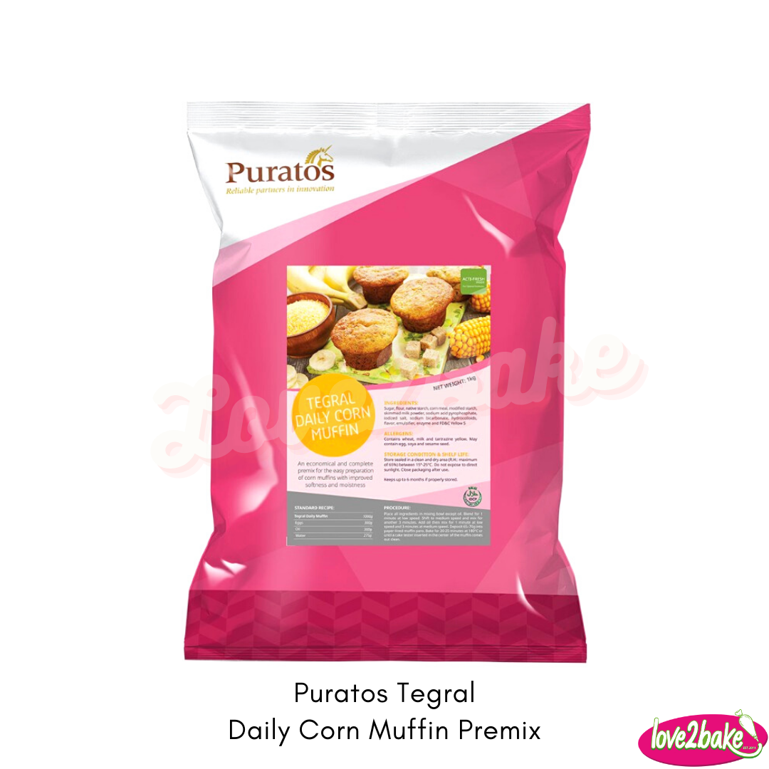 Puratos Tegral Daily Corn Muffin Premix – Love2Bake Philippines