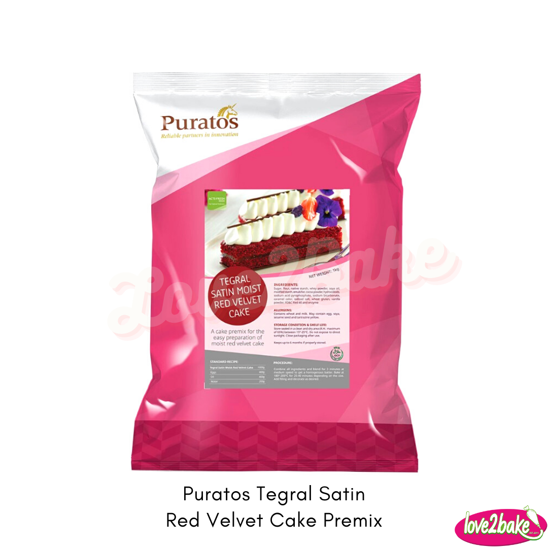 Puratos Tegral Satin Red Velvet Cake Premix – Love2Bake Philippines