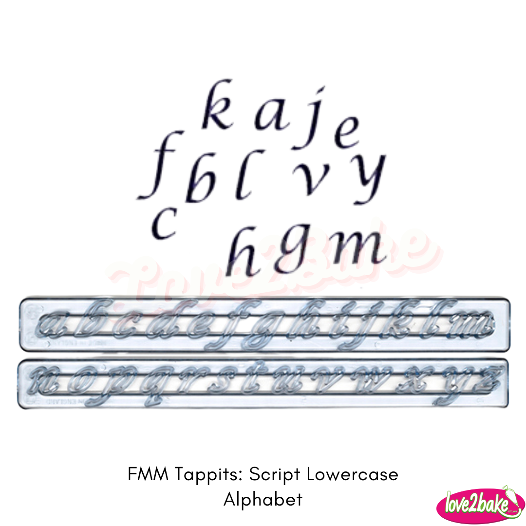 FMM Tappits: Script Alphabet & Number – Love2Bake Philippines