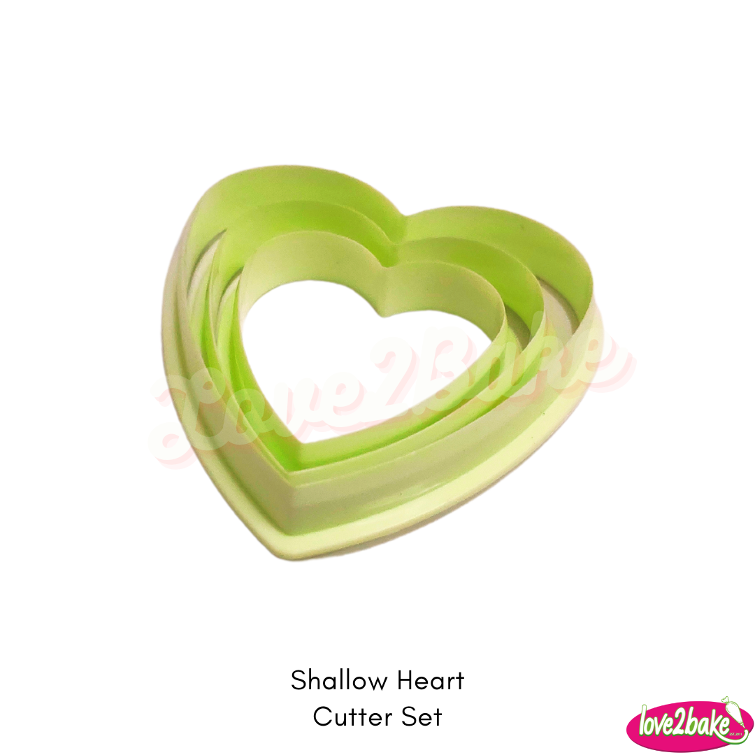 Shallow Heart Cutter Set – Love2Bake Philippines