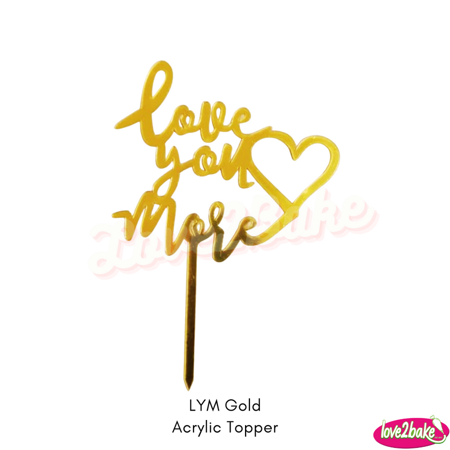 Valentine's Themed Acrylic Toppers – Love2Bake Philippines
