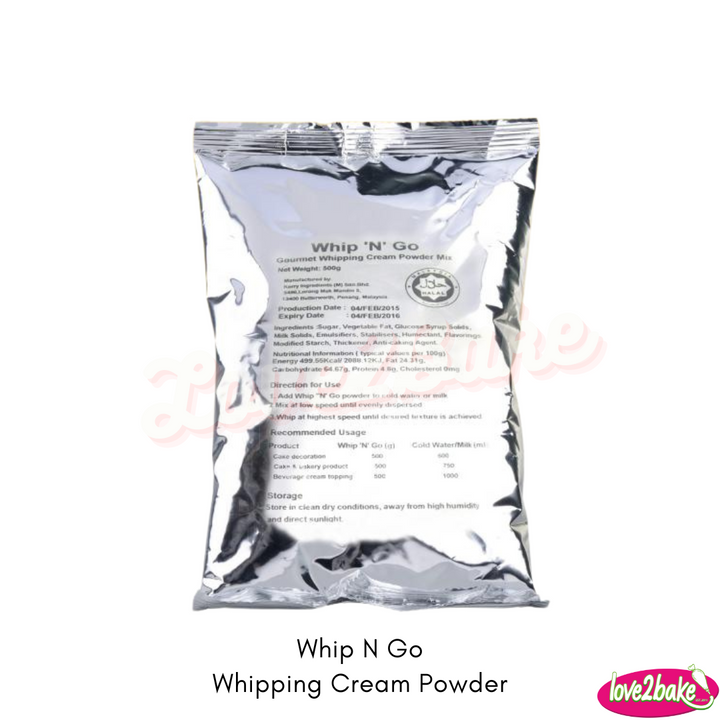 Whip N Go Whipping Cream Powder – Love2Bake Philippines